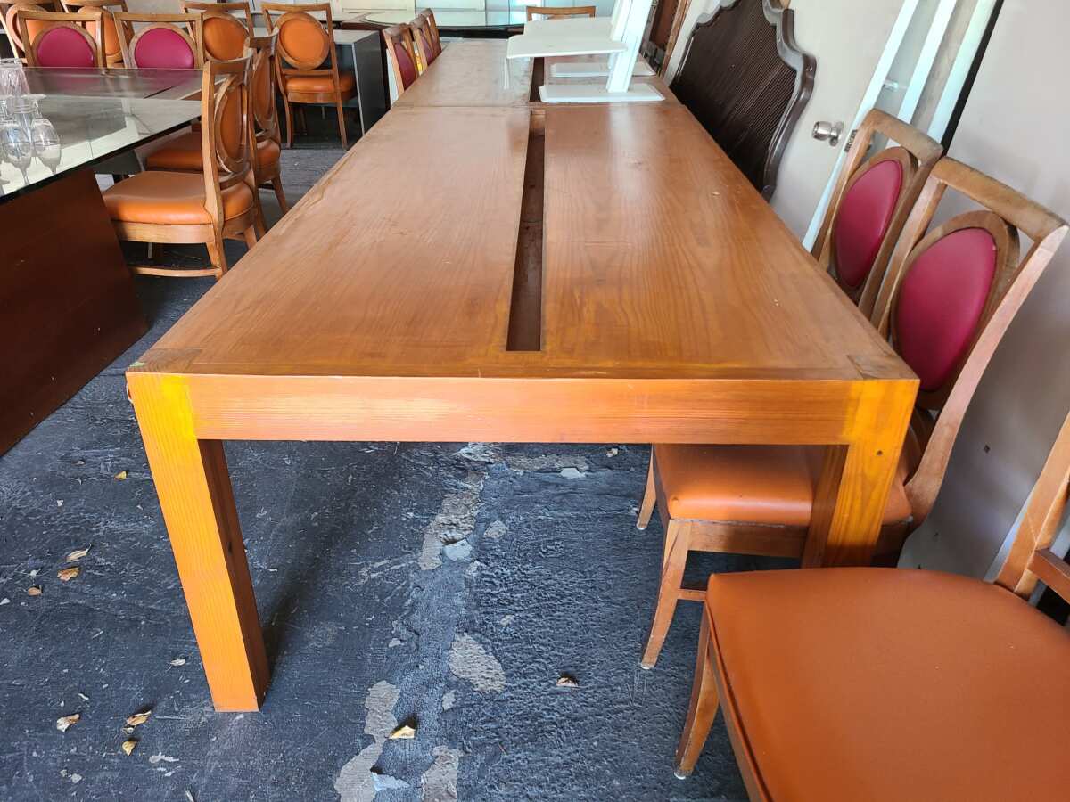 Large Wooden Work Table – Everything Warehouse