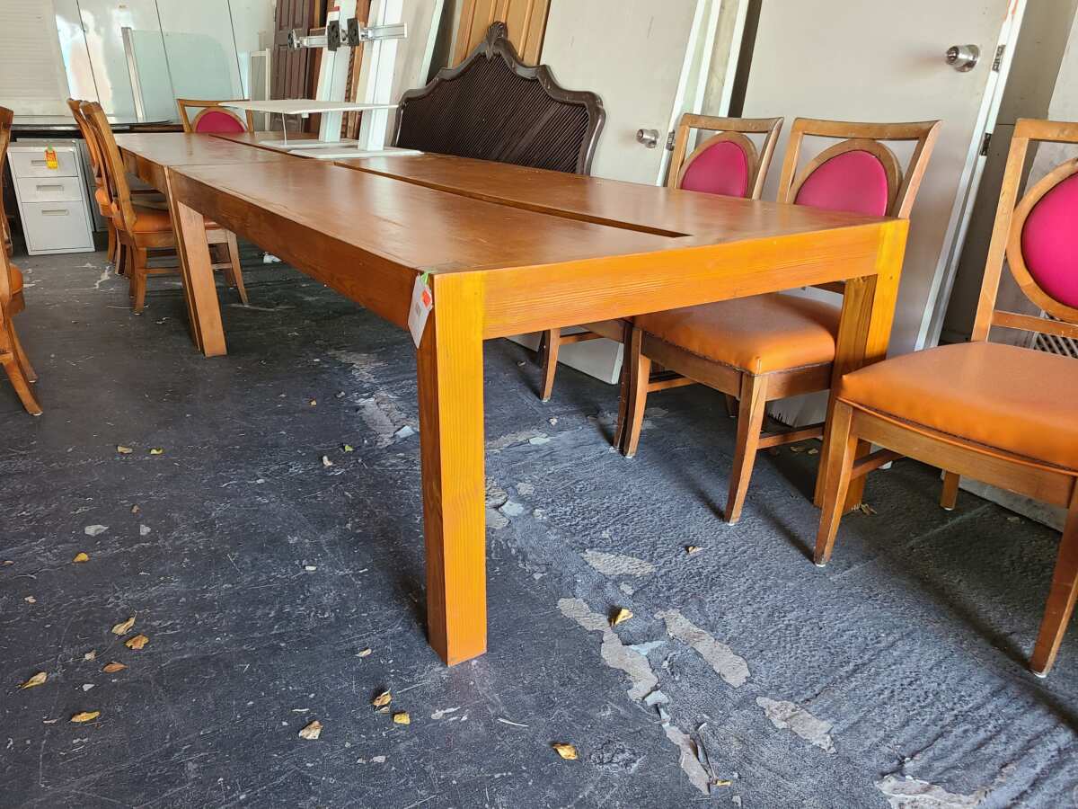 Large Wooden Work Table – Everything Warehouse